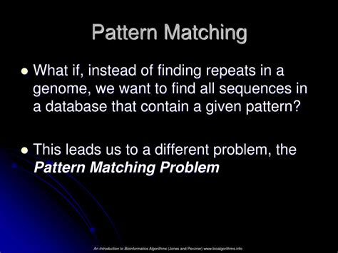 Ppt Combinatorial Pattern Matching Powerpoint Presentation Free