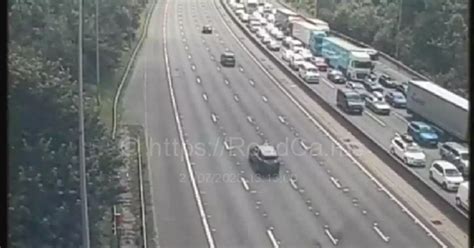 Live M1 Updates As Traffic Queues For Miles After Car Fire United States
