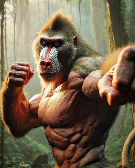 Adorable Monkey Posing In The Forest