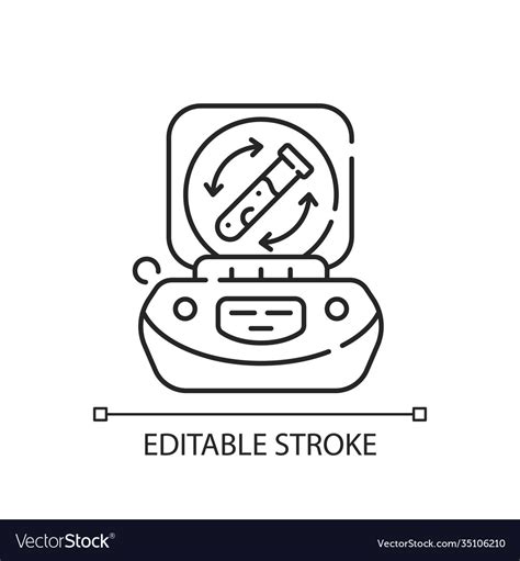 Lab Centrifuge Linear Icon Royalty Free Vector Image