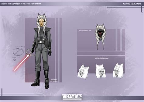 Artstation Dark Side Ahsoka Tano Star Wars Concept Art