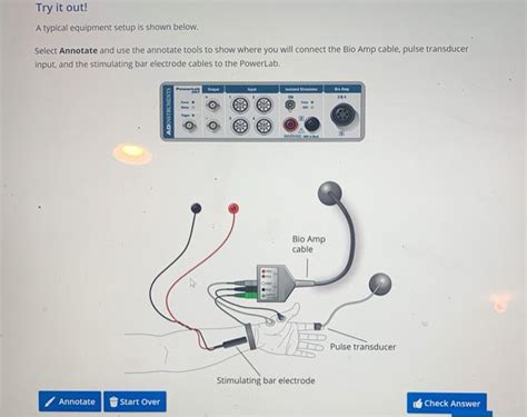 Solved Try It Out A Typical Equipment Setup Is Shown Below