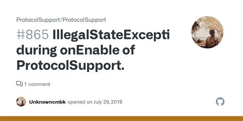 Illegalstateexception During Onenable Of Protocolsupport · Issue 865