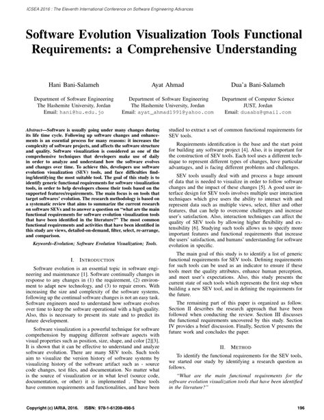 Pdf Software Evolution Visualization Tools Functional Requirements A