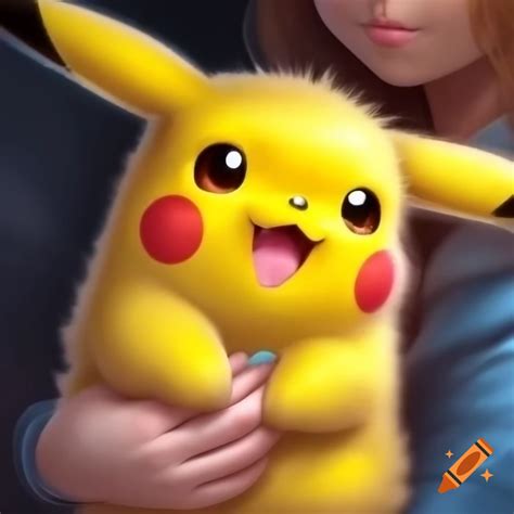 Pikachu Enjoying A Scratch From A Friend Symbolizing Friendship On Craiyon