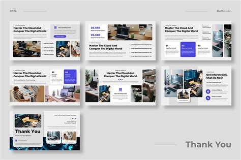 Cloud Computing Powerpoint Template Incl Ai And Cloud Envato