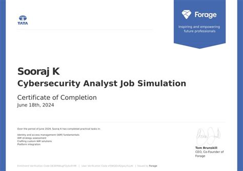 Sooraj K On Linkedin Cybersecurity Professionaldevelopment Continuouslearning Tatagroup…