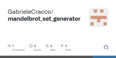 Github Gabrielecraccomandelbrotsetgenerator