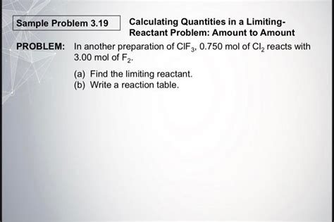 solved calculating quantities in a limiting reactant