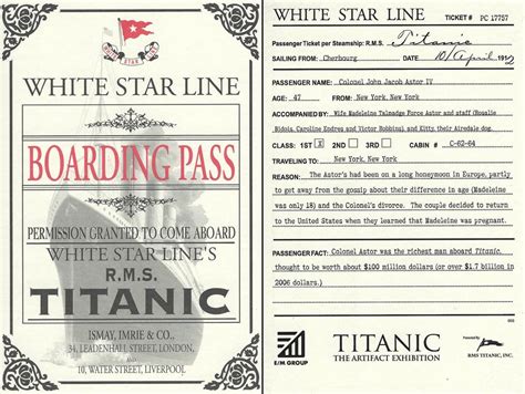 Printable Titanic Boarding Pass Template Printable Templates Free