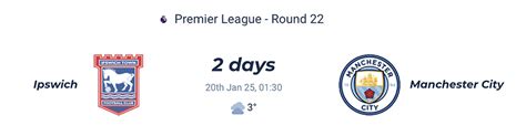 1월 20일 입스위치 Vs 맨체스c 경기분석 및 예측