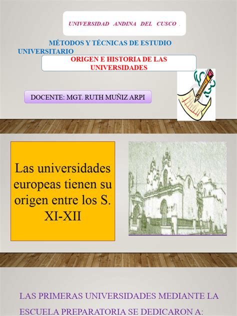 01 Origen E Historia De Las Universidades Pdf
