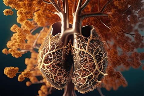 Premium Ai Image Lung In 3d Model For Medical Usage