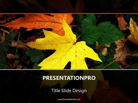 Fall Leaf Holiday PowerPoint Template PresentationPro