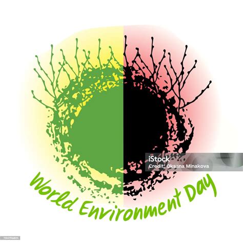 성장 하는 촬영과 행성 지구 손으로 그린 세계 환경 하루의 글자 벡터 일러스트입니다 0명에 대한 스톡 벡터 아트 및 기타 이미지 0명 World Environment
