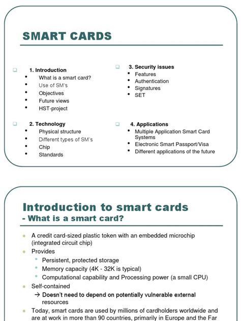 Smart Card Technology Pdf Smart Card Read Only Memory