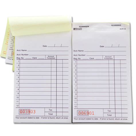 3 Ply Continuous Carbonless Printing Paper Triplicate Carbonless Invoice Book Receipt Book And