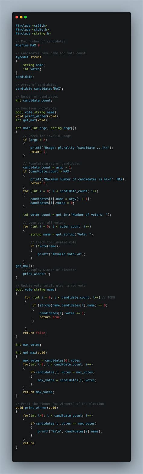 I Get Correct Winners When I Check Manually But Check50 Gives Me All
