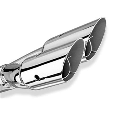 Borla Tip 25in Inlet 3in Outlet Dual Round Angle Cut Intercooled 202