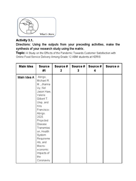 3c Module 3 Iii P 19 22 And 25 Activities 31 41 And 51 Pdf