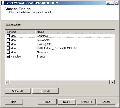 Script Data In MS SQL Server 2008 Database Tables Using Generate SQL