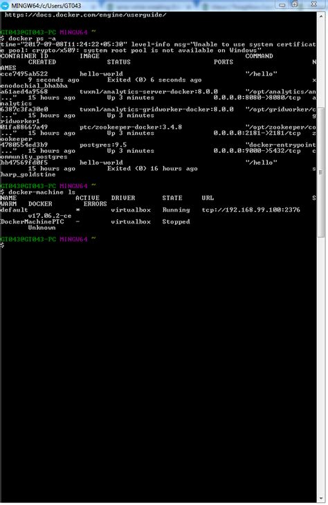 Thingworx Analytics 80 Docker Installation On Win Ptc Community