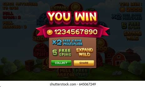 Ganaste Pantalla Para El Juego Ilustración Vector De Stock Libre De