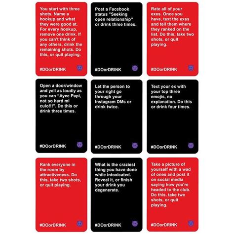 Do Or Drink Drinking Card Games For Adults