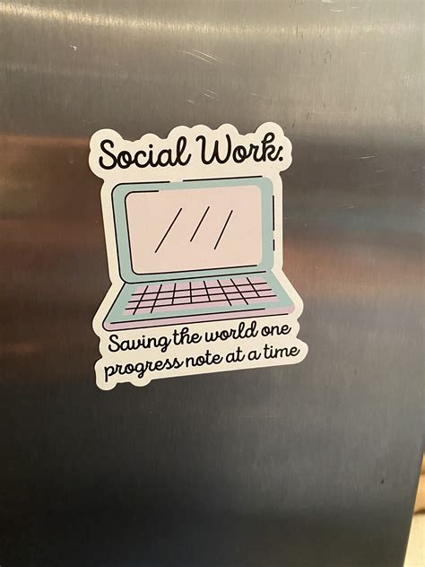 Social Work Progress Notes Magnet Etsy