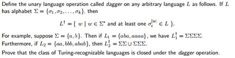 Solved Prove That The Class Of Turing Recognizable Languages