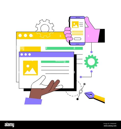 Responsive Web Design Abstract Concept Vector Illustration Website