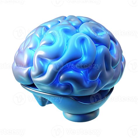 Wonderful Modern A Holographic Projection Of A Human Brai Premium 57895116 Png