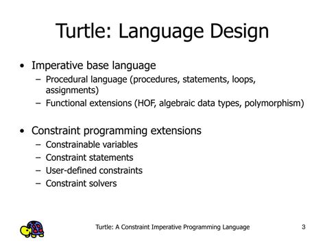 Ppt Turtle A Constraint Imperative Programming Language Powerpoint Presentation Id4240833