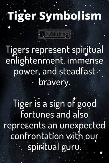 What Does The Tiger Symbolize Spiritual Meaning