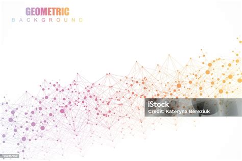 구조 분자 그리고 커뮤니케이션 Dna 원자 신경 디자인에 대 한 과학 개념입니다 점으로 연결 된 라인입니다 의료 기술 화학 과학 배경입니다 벡터 일러스트 레이 션 Dna에