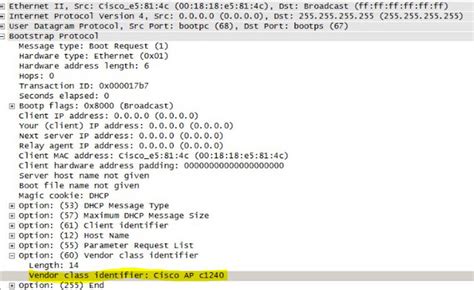 DHCP Option Vendor Class Identifier VCI The Network DNA