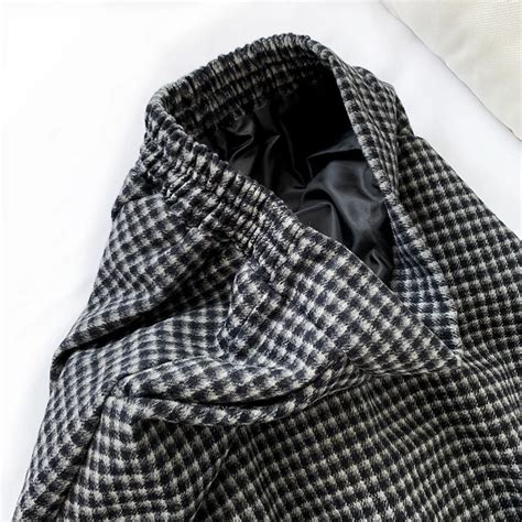 Женская короткая клетчатая юбка средней длины повседневная высокая талия шерстяная теплая а