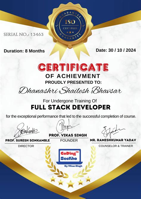 Dhanashri Bhavsar On Linkedin Codingseekho Fullstackdeveloper Mernstack