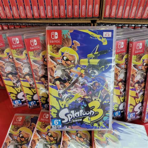 旺角家樂坊9樓門市現貨 全新 Switch 漆彈大作戰 3 斯普拉遁 3 Splatoon 3 版本 有齊哂中文 英文 日文字幕語言