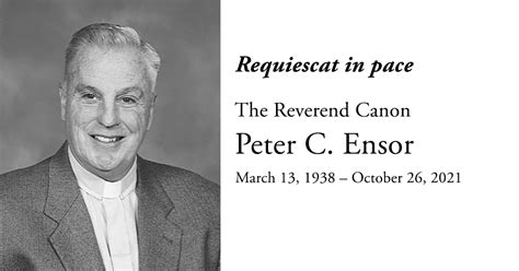 The Reverend Canon Peter C Ensor Episcopal Diocese Of Los Angeles