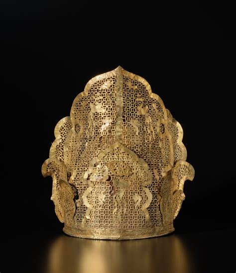 A Rare And Important Gilt Silver Phoenix Crown Liao Dynasty