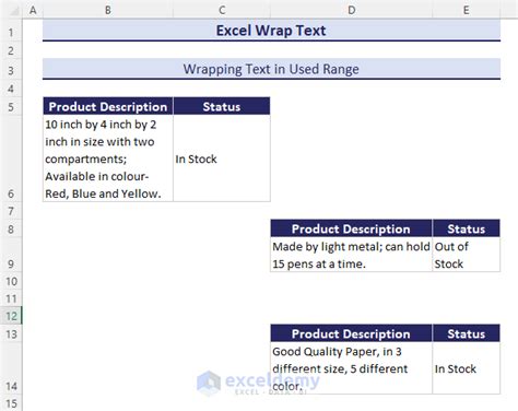 How To Wrap Text In Excel Wrap Unwrap Fix Issues Exceldemy