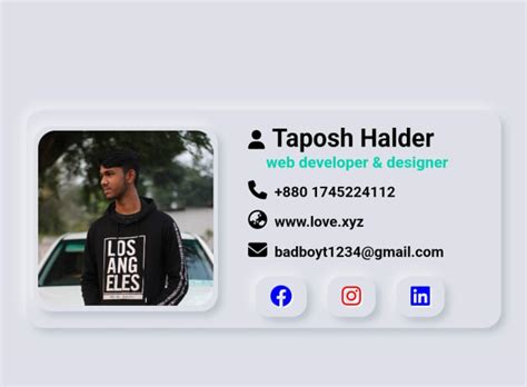 Create Clickable Html Email Signature By Badboy622 Fiverr