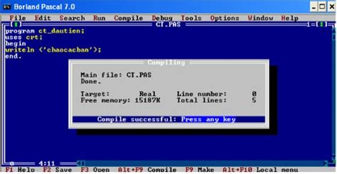 Tin Học 8 Bài Thực Hành 1 Làm Quen Với Turbo Pascal