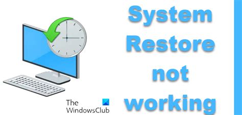 System Restore Not Working Failed Did Not Complete Successfully