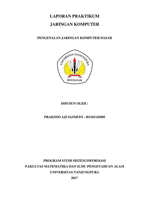 Laporan Praktikum Jaringan Komputer Pengenalan Jaringan Komputer Dasar