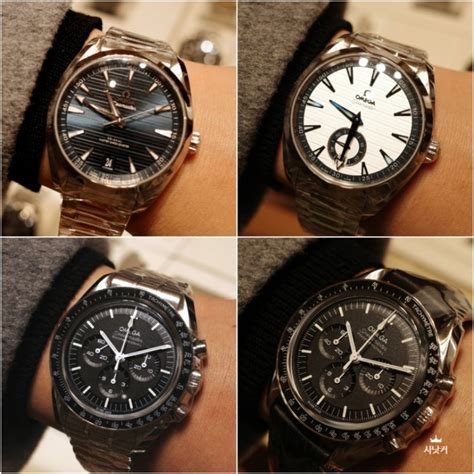 롯데백화점 동탄점 오메가 씨마스터 아쿠아테라 흑판 스몰세컨즈 스피드마스터 문워치 스틸 가죽 스트랩 견적 후기 네이버 블로그