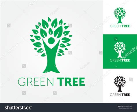 Abstract Tree Logo Vector Illustration Stock Vector Royalty Free 1438891988 Shutterstock