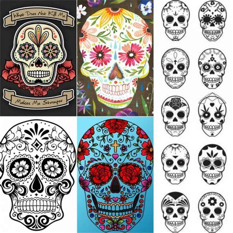 Mexican Sugar Skull Tattoos Calavera Ink Ideas Day Of The Dead