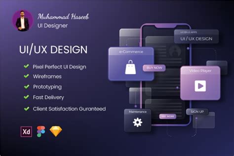 Do Ui Ux Web Mobile App Design With Prototype And Wireframe By Thisishaseeb Fiverr